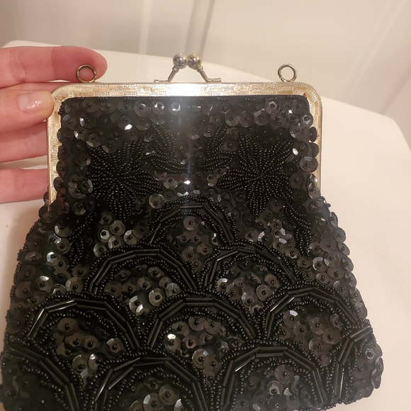 Walborg | Bags | Vtg Walborg Black Beaded Purse | Poshmark
